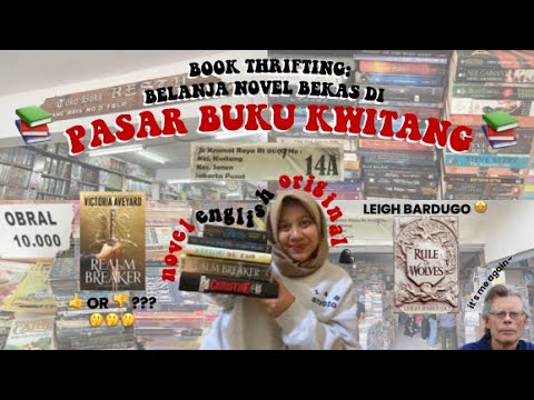 📚BOOK THRIFTING📚 PASAR BUKU KWITANG: beli novel bekas original murah meriah 🥳🥳🥳