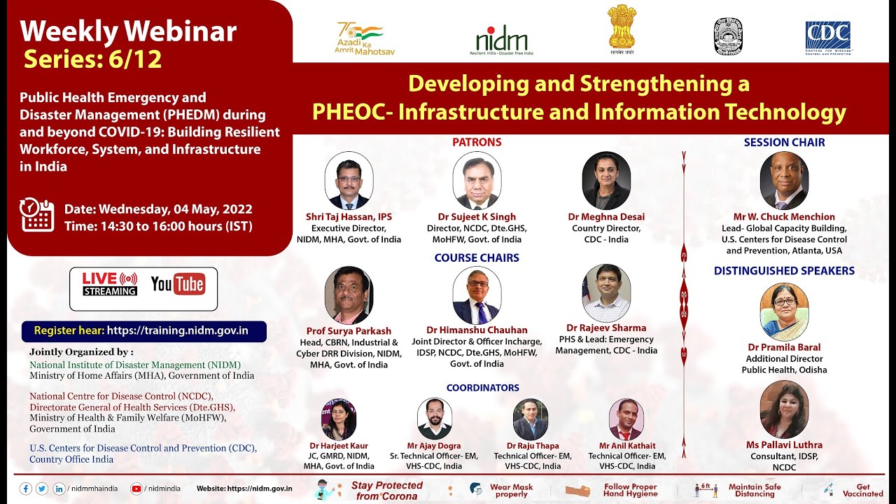 Developing and Strengthening a PHEOC- Infrastructure and Information ...
