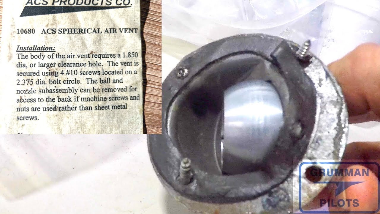 ACS 10680 Spherical Eye Ball Air Vent - Grumman Style - YouTube
