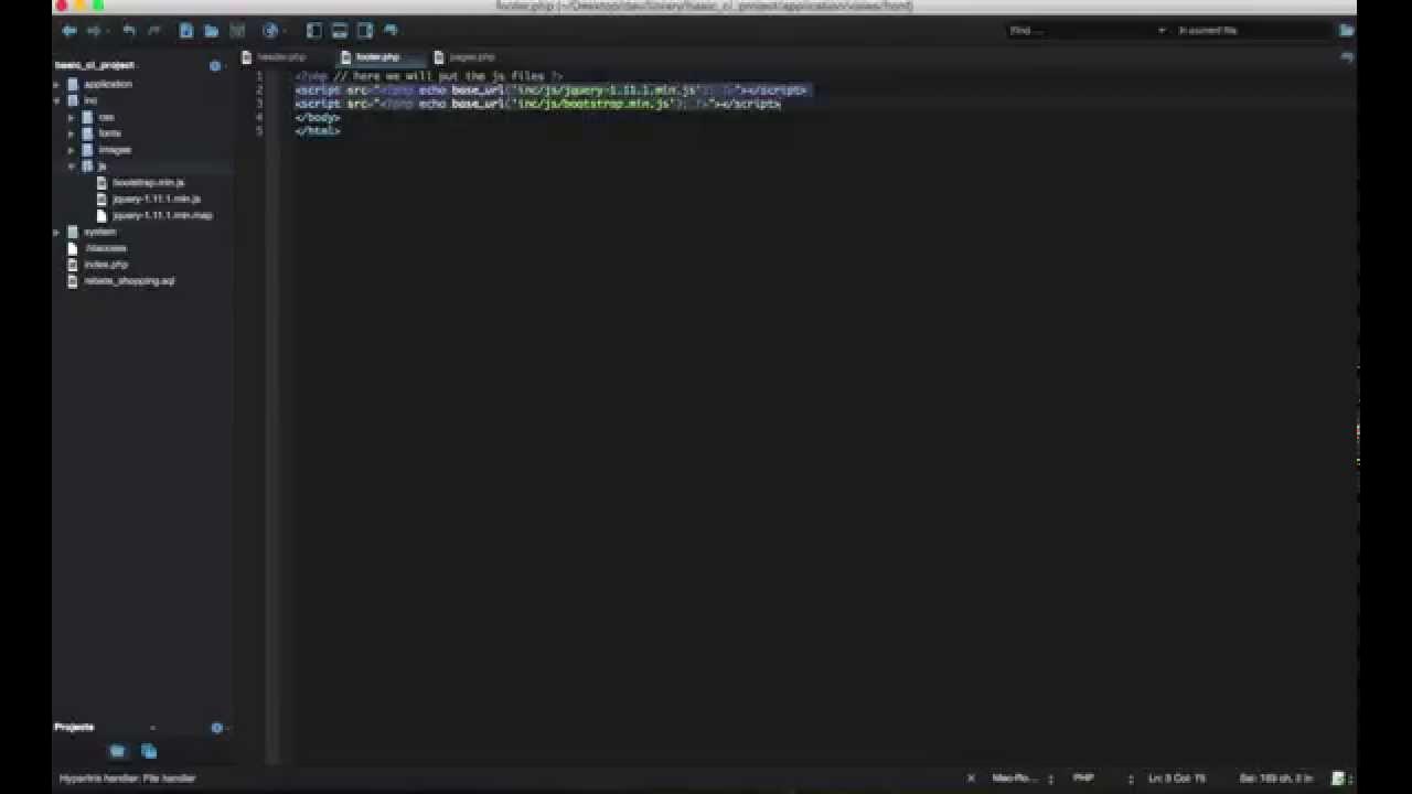 Codeigniter, call CSS & JS - YouTube
