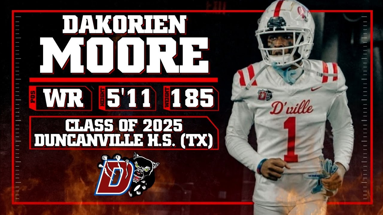 Dakorien Moore [WR] Highlights - YouTube