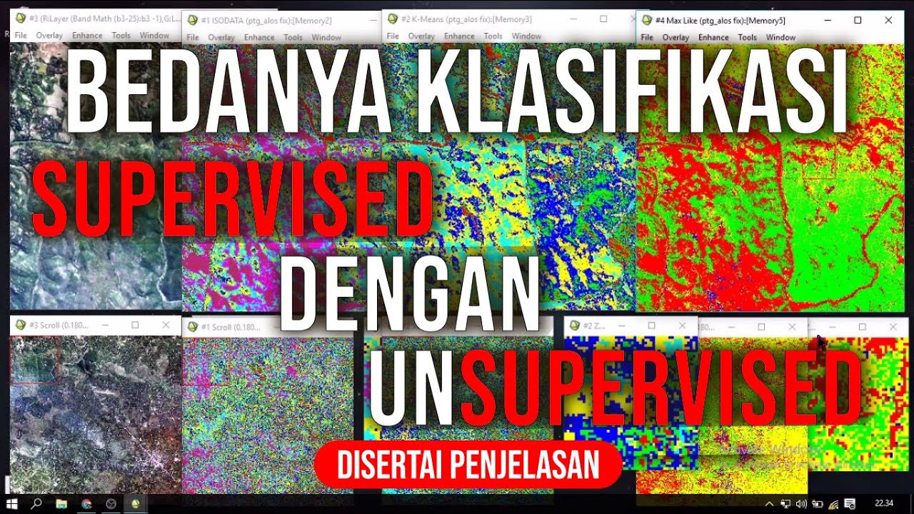 Bedanya Klasifikasi Terbimbing dengan Tidak Terbimbing! (+praktek dengan Software ENVI Classic ...