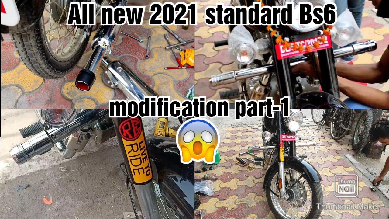 All new 2021 BS6 bullet 350 modification//part-1 - YouTube