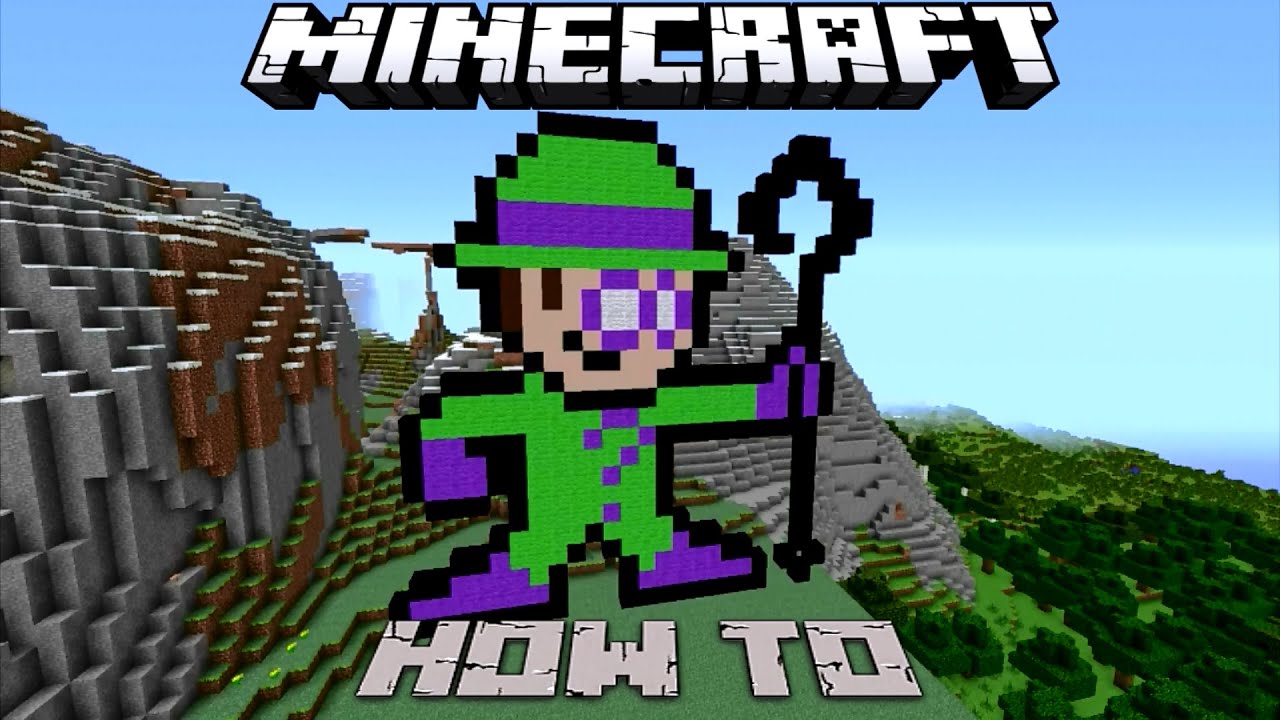 Minecraft: ~8 Bit~ HOW TO : The Riddler( Tutorial ) /W Killerkev - YouTube