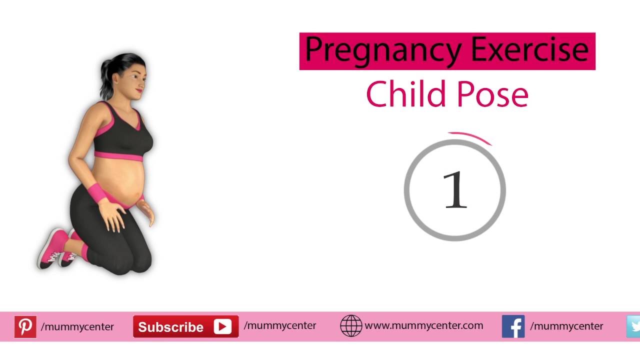 Pregnancy Exercise: Child Pose | Pregnancy Exercise for Labor and ...