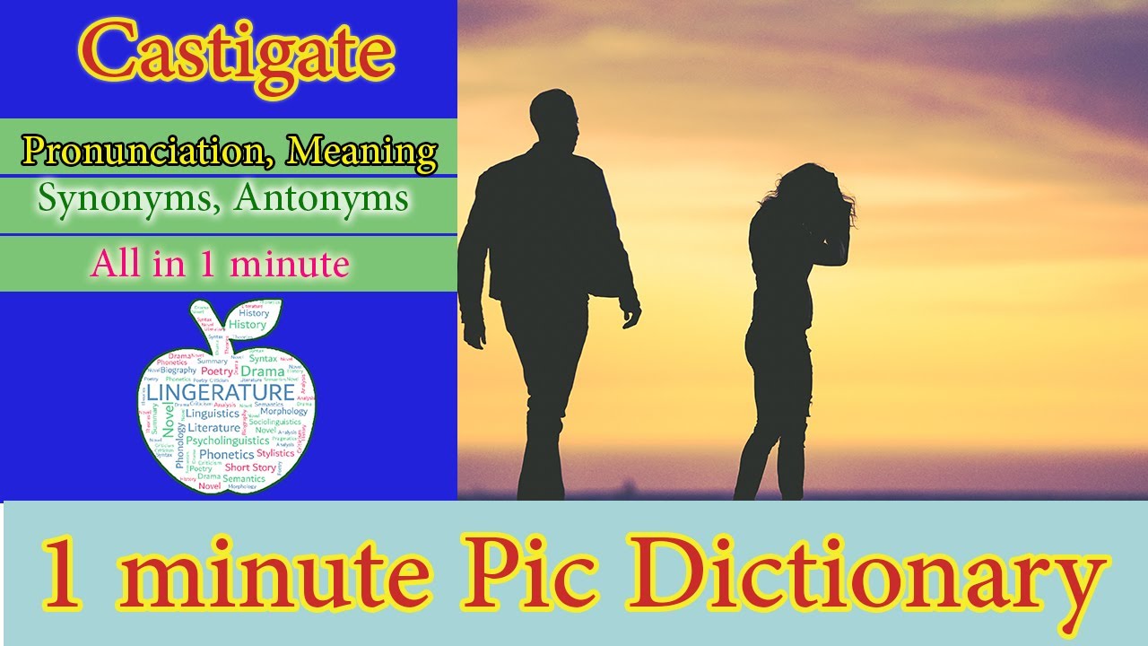 castigate pronunciation | castigate meaning | castigate use - YouTube