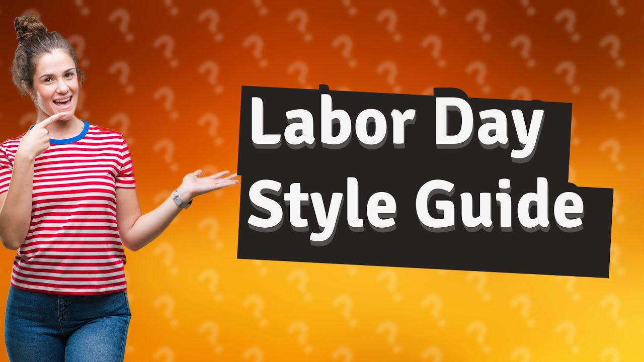 What are the colors for Labor Day? - YouTube