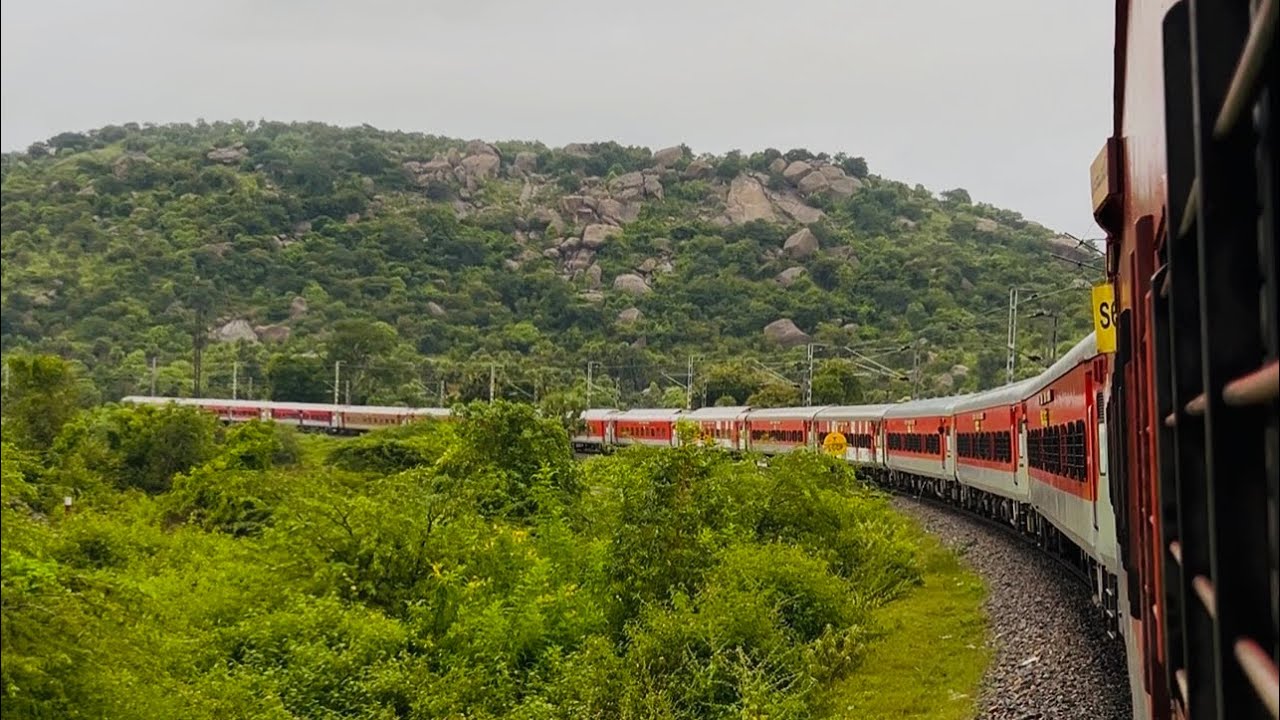 Scenic Mountains in the way of Tirupati Express Entering Pakala ...