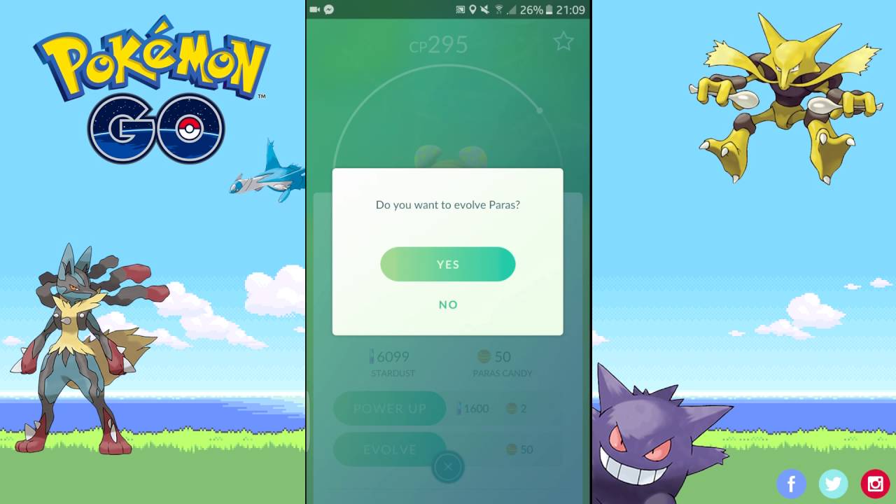Pokemon GO Gameplay! PARASECT EVOLUTION - YouTube