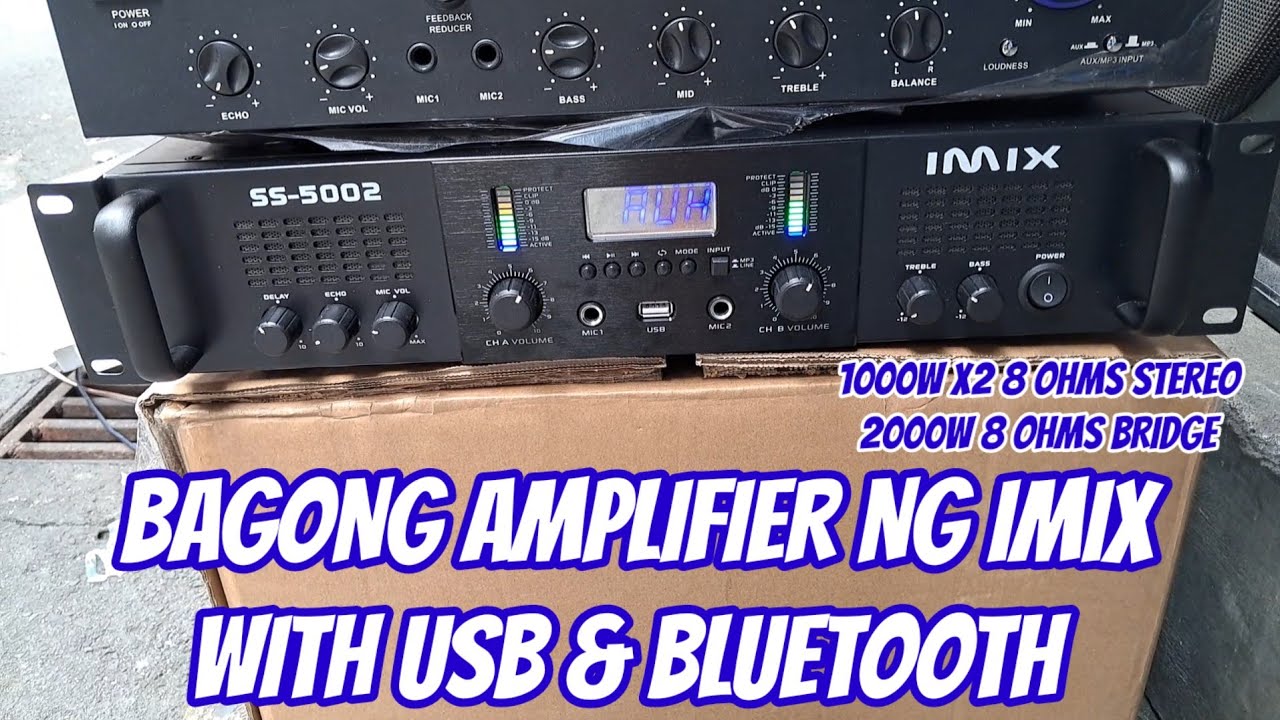 IMIX AMPLIFIER SS-5002 1000W 8 OHMS 2000W BRIDGE 8 OHMS WITH USB ...