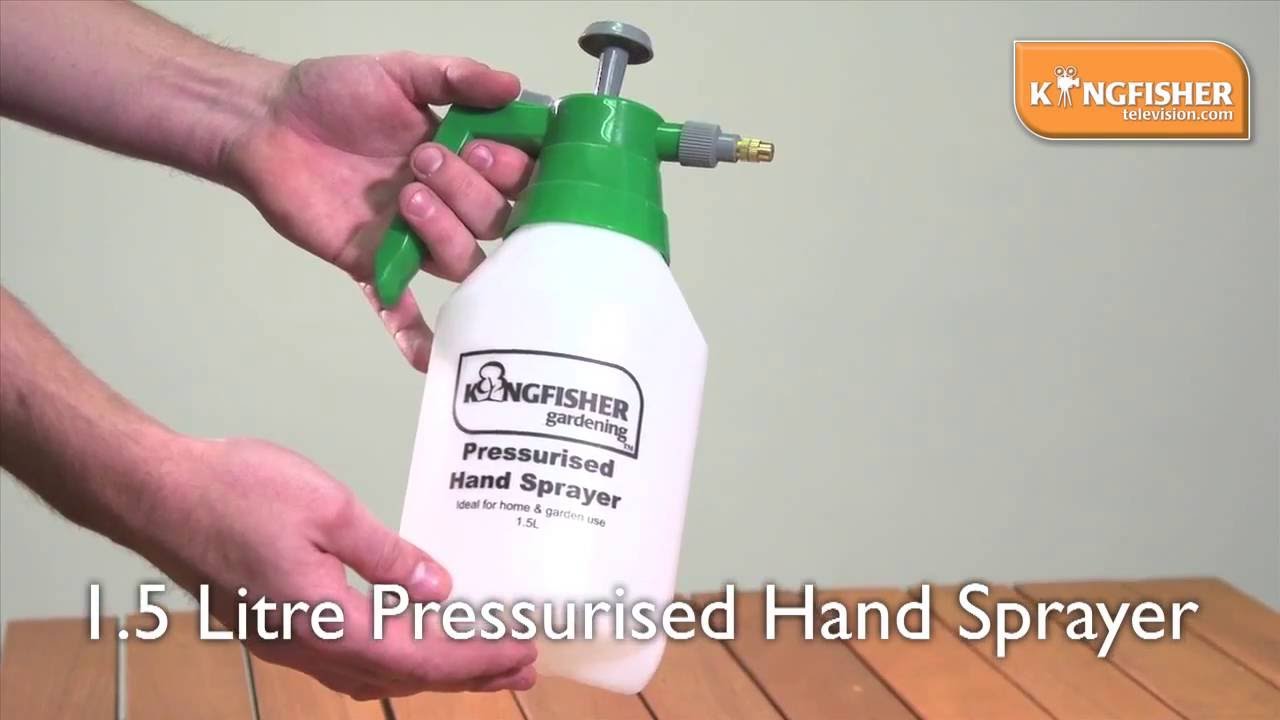 Kingfisher 1 5 Litre Pressurised Hand Sprayer - YouTube