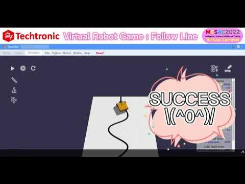Explore STEM & Coding with Virtual Robot Game : Follow Line #TECHTRONIC #MESAC2022 #MSN2022 ...