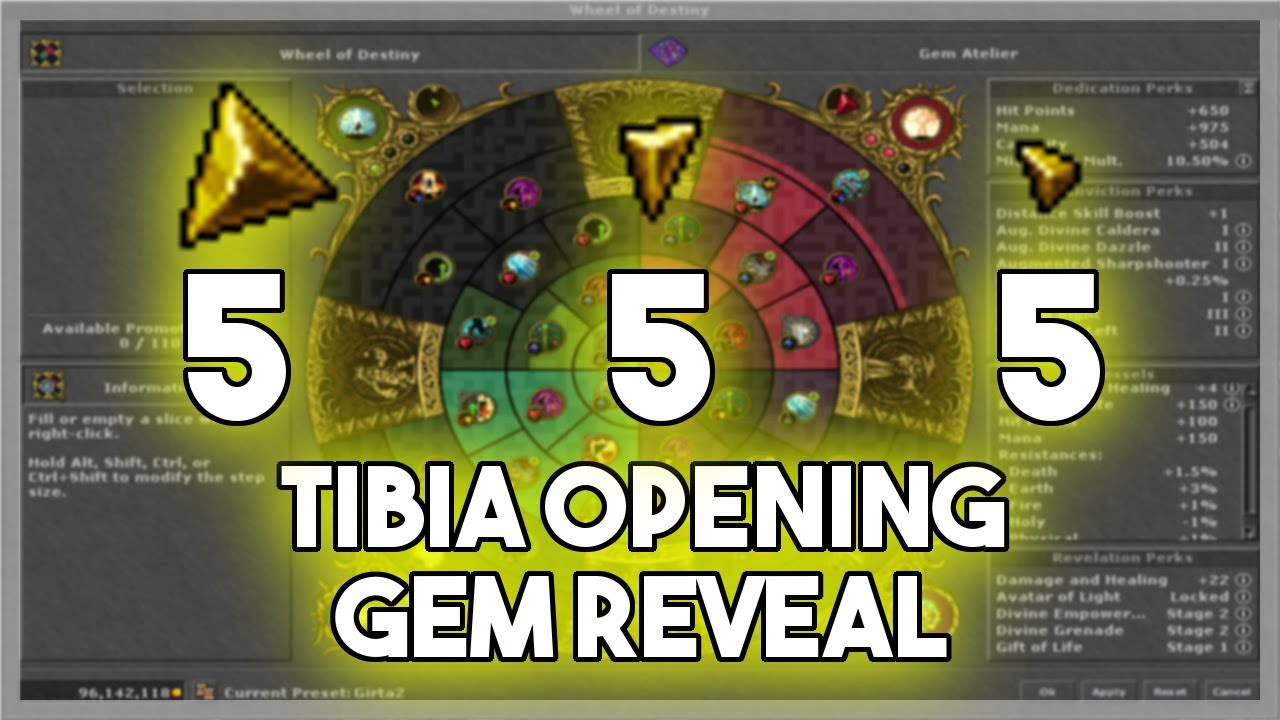 [PL] Tibia Opening | 15 Paladin Gems Reveal! - YouTube