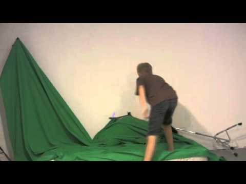 kid gets kicked in the nuts trying greenscreen - YouTube