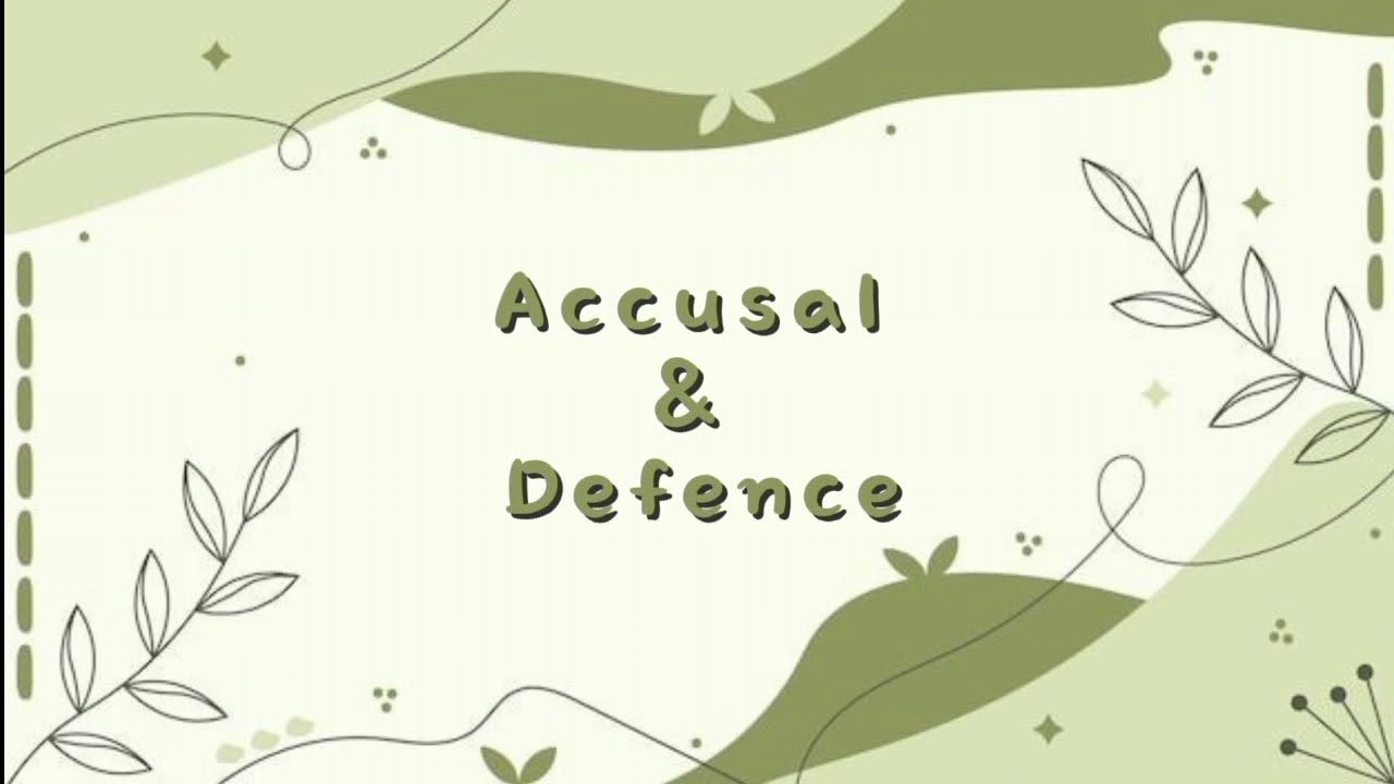 ENGLISH CONVERSATION "ACCUSAL AND DEFENCE" - YouTube