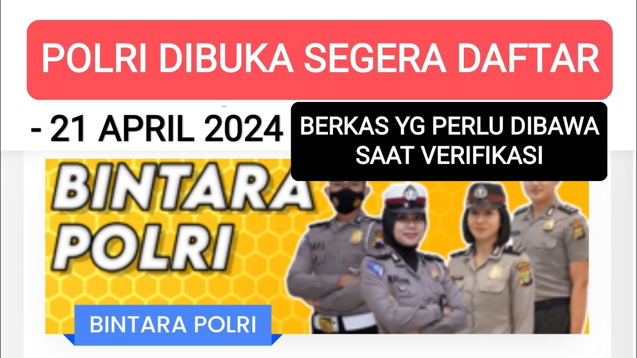 SEGERA SIAPKAN BERKAS POLRI 2024 2025 - YouTube