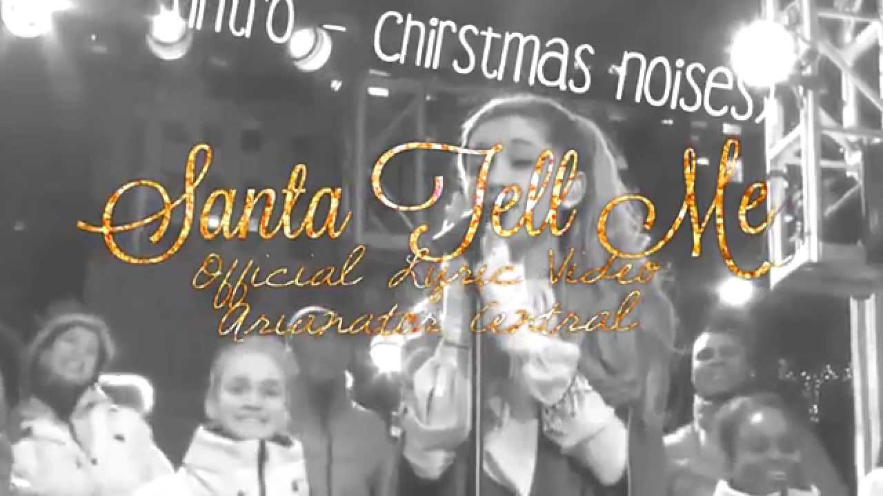 Ariana Grande - Santa Tell Me (Lyric Video) - YouTube
