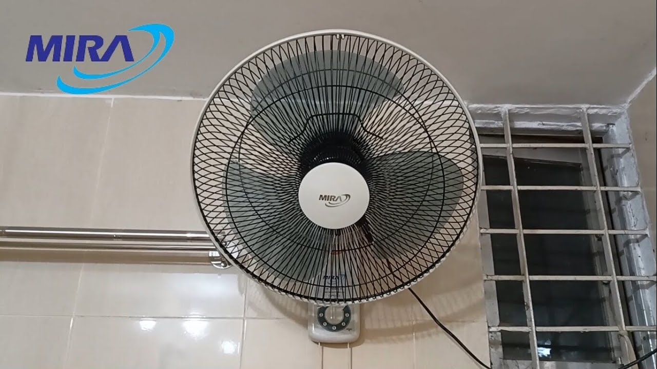 16" Mira wall fan - YouTube