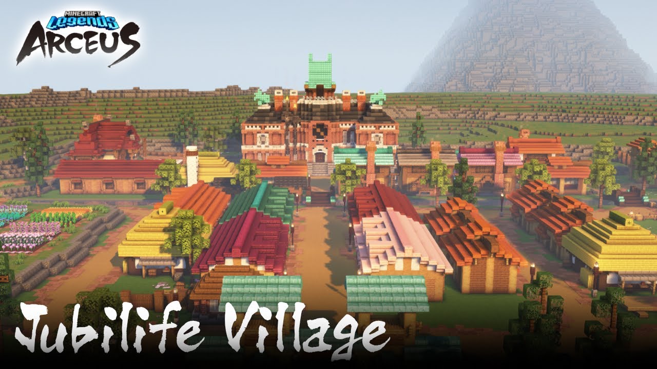 Jubilife Village - Minecraft Legends Arceus - YouTube