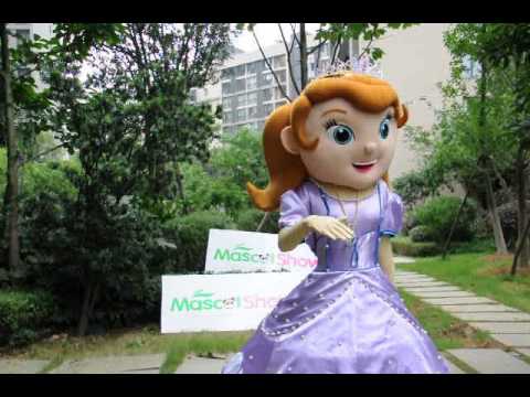 Polyfoam Head Sofia Princess the First Mascot Costume - YouTube