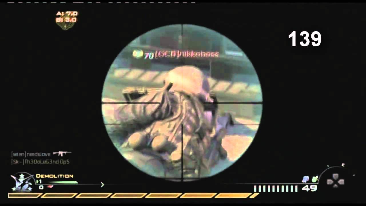 MW2 | Journey To Fall | Barrett 50.Cal (All 250 Headshots) - YouTube