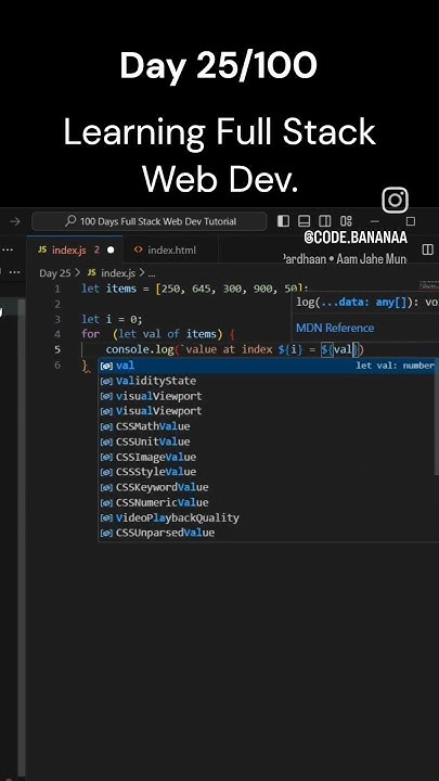 Day 25 Of 100 Days Coding Journey 🧑‍💻 100daysofcoding Coding Vscode Codingdays Javascript 