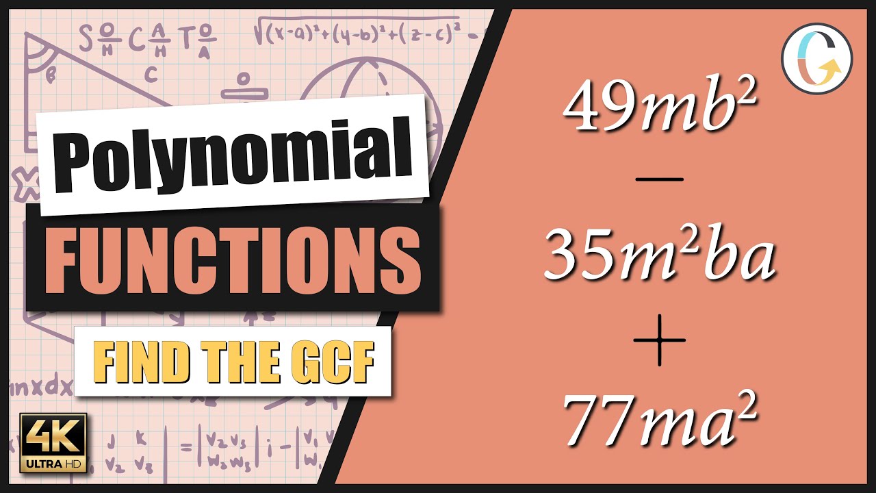 How to find the GCF of a polynomial - YouTube