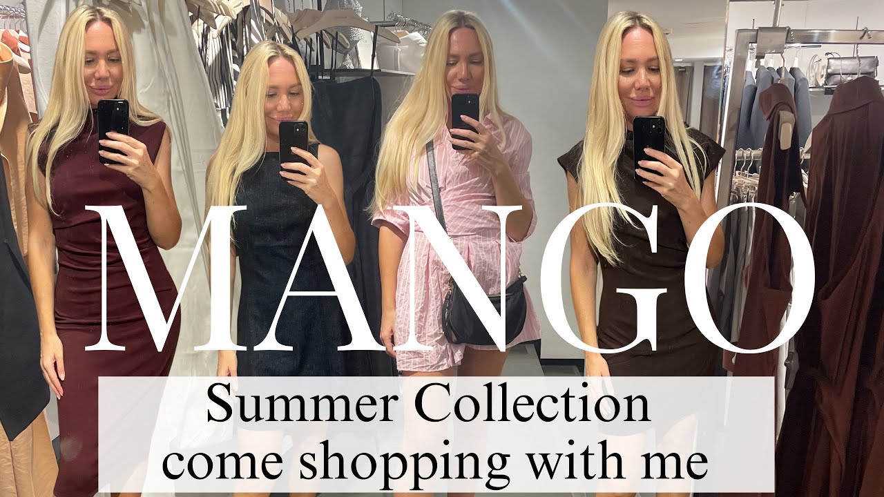 MANGO HAUL TRY ON SUMMER COLLECTION | COME SHOPPING WITH ME TO MANGO ...