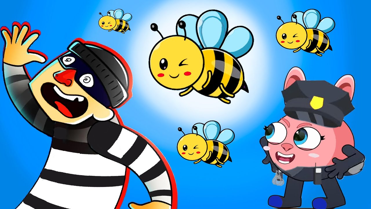 Itchy Itchy Bee Bee Police Girl song / Funny Kids Songs And Nursery ...