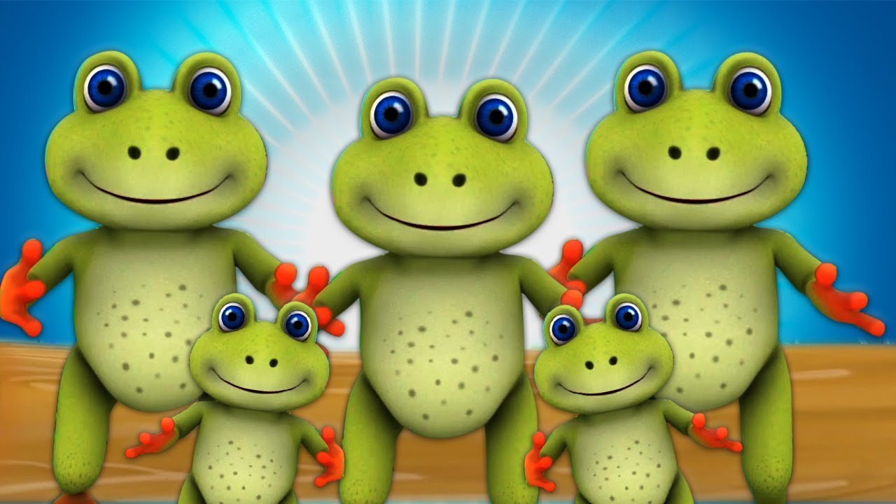 ห้า น้อย speckled กบ | Five Little Speckled Frogs | Little Treehouse ...