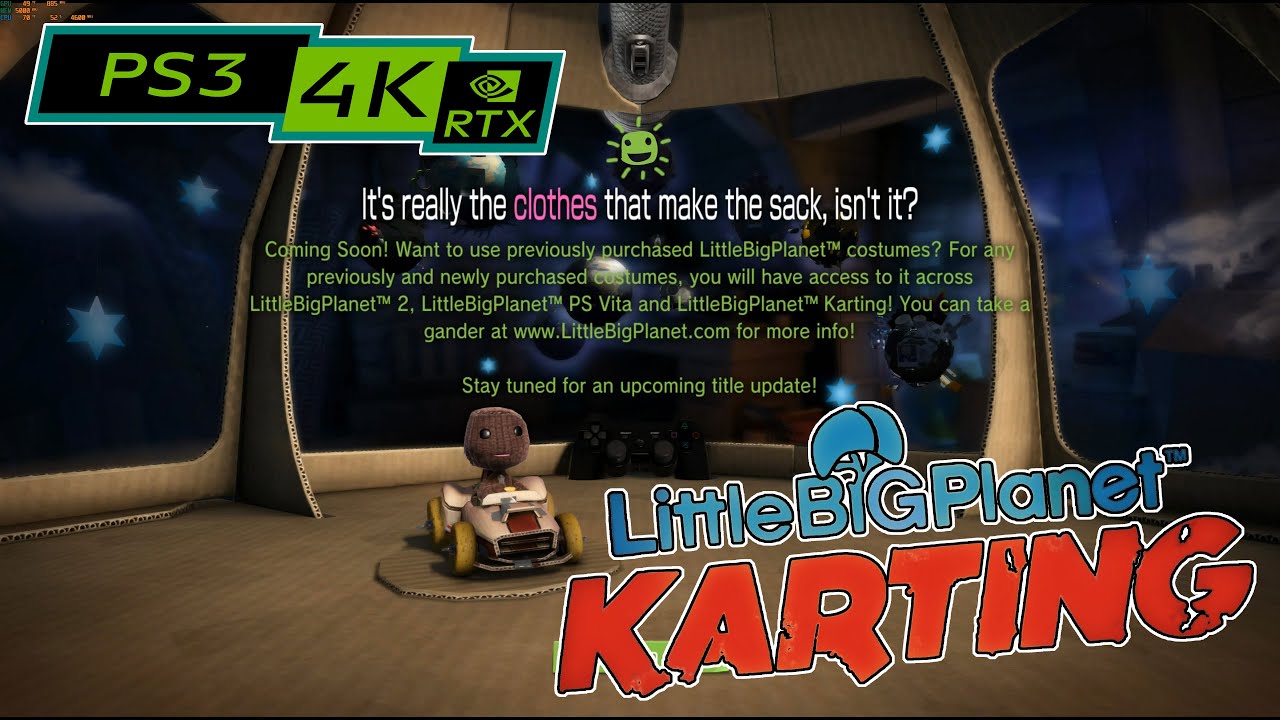 LittleBIGPlanet KARTING / 4K PS3 emulator RPCS3 / RTX 2080ti - YouTube