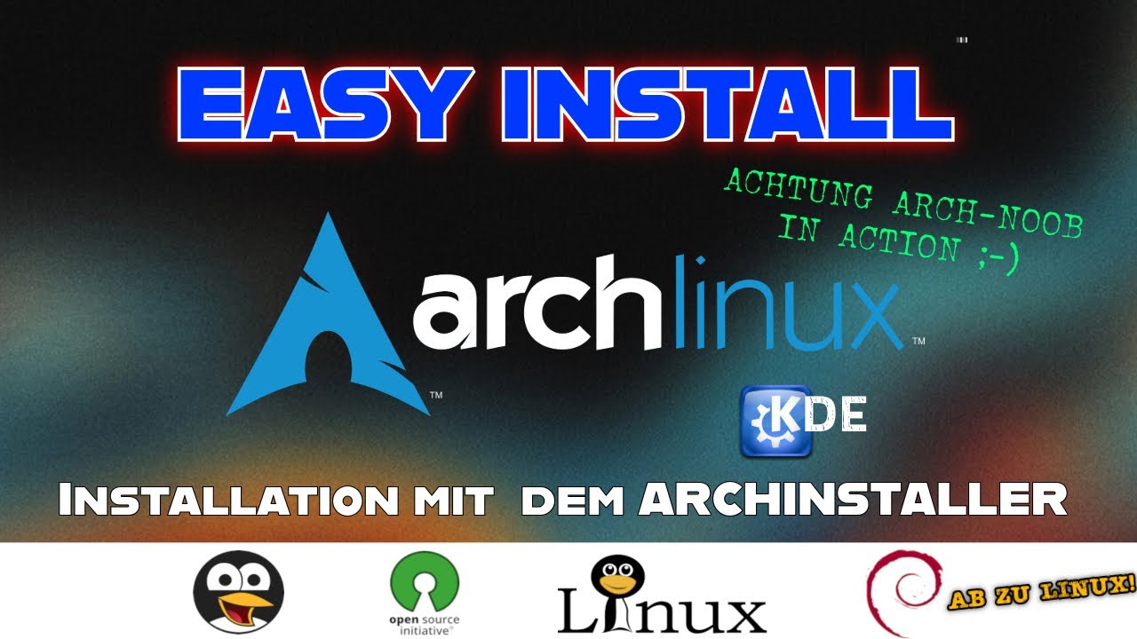 Archlinux - Installation mit dem Arch-Installscript - es geht auch ohne Kopfweh ;-) [GERMAN ...