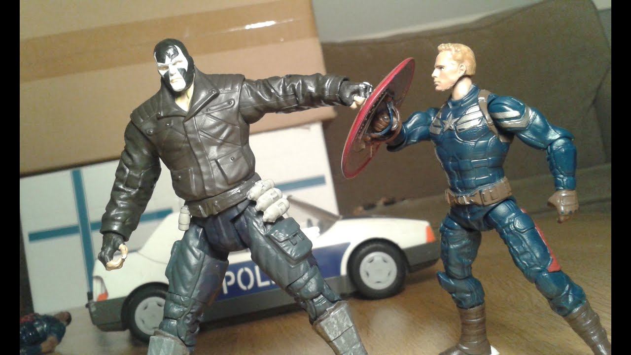 Captain America VS Bane Stop Motion - YouTube