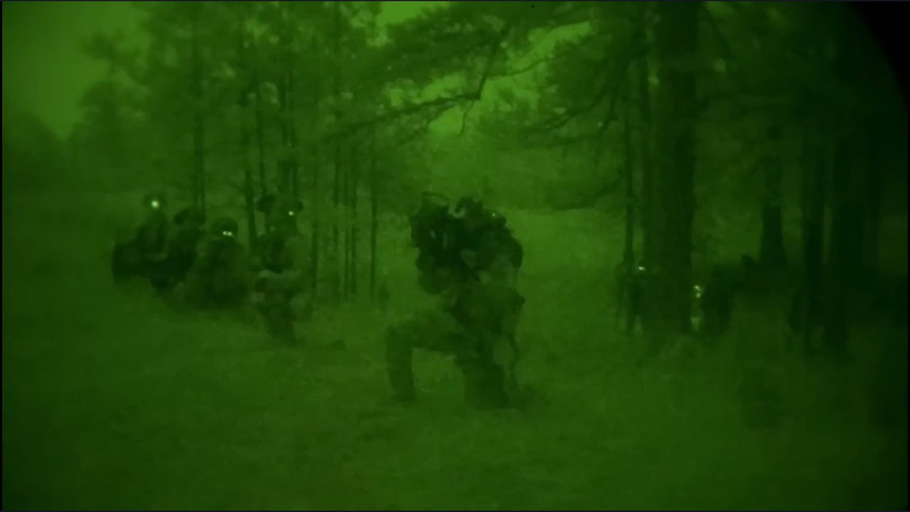 82nd Airborne Division Paratroopers React to OPFOR Attack During JRTC ...