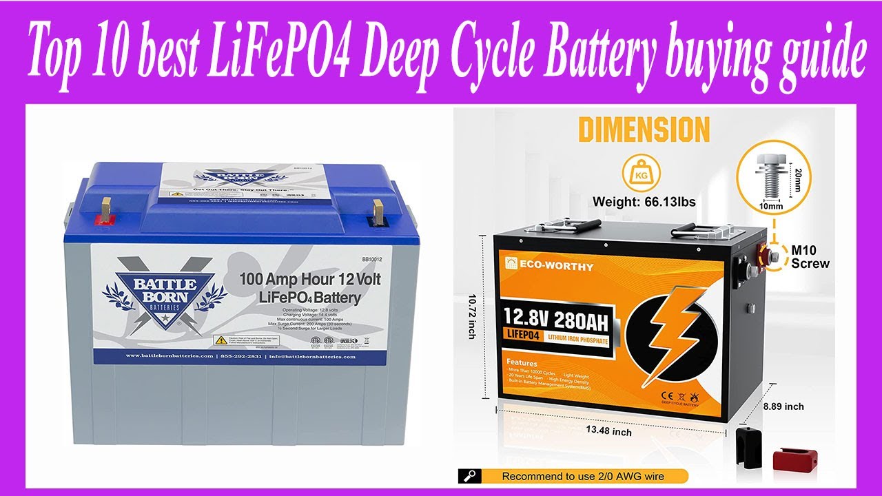Top 10 best LiFePO4 Deep Cycle Battery buying guide - YouTube