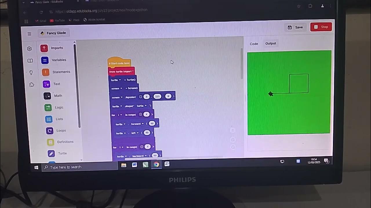 video dari edu blockly python 3 - YouTube