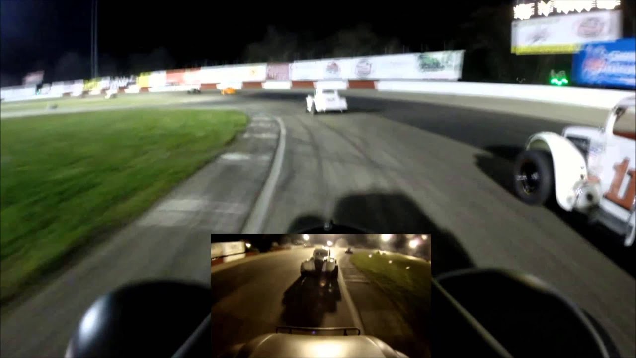20150411 Columbus Motor Speedway Legends Feature Race - YouTube