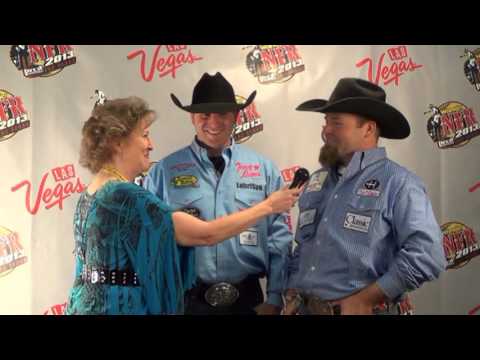 WNFR 2013 - Charly Crawford & Ryan Motes - Team Roping Rd 2 winners ...