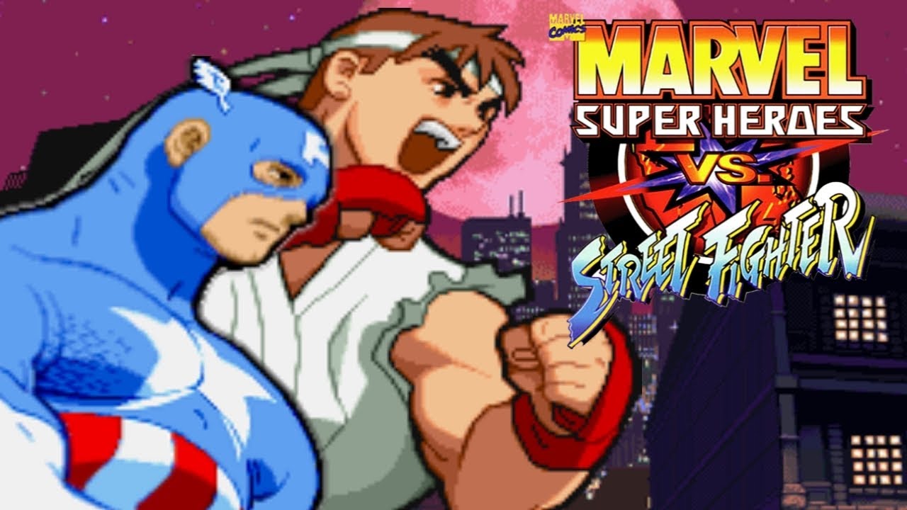 Marvel Super Heroes Vs Street Fighter - Ryu & Captain America - YouTube