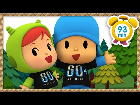 🌍POCOYO in ENGLISH - Earth Hour 2020 🐼 Animals [93 min] | Full Episodes | VIDEOS & CARTOONS for KIDS