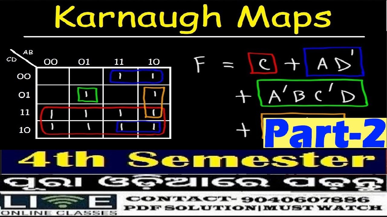 Karnaugh Map(K-MAP)|DIGITAL SYSTEMS AND APPLICATION|4th-SEM|B.SC|+3 ...