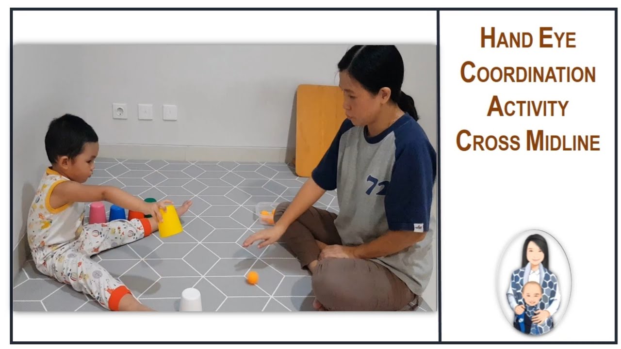 Hand Eye Coordination and Crossing the Midline - YouTube