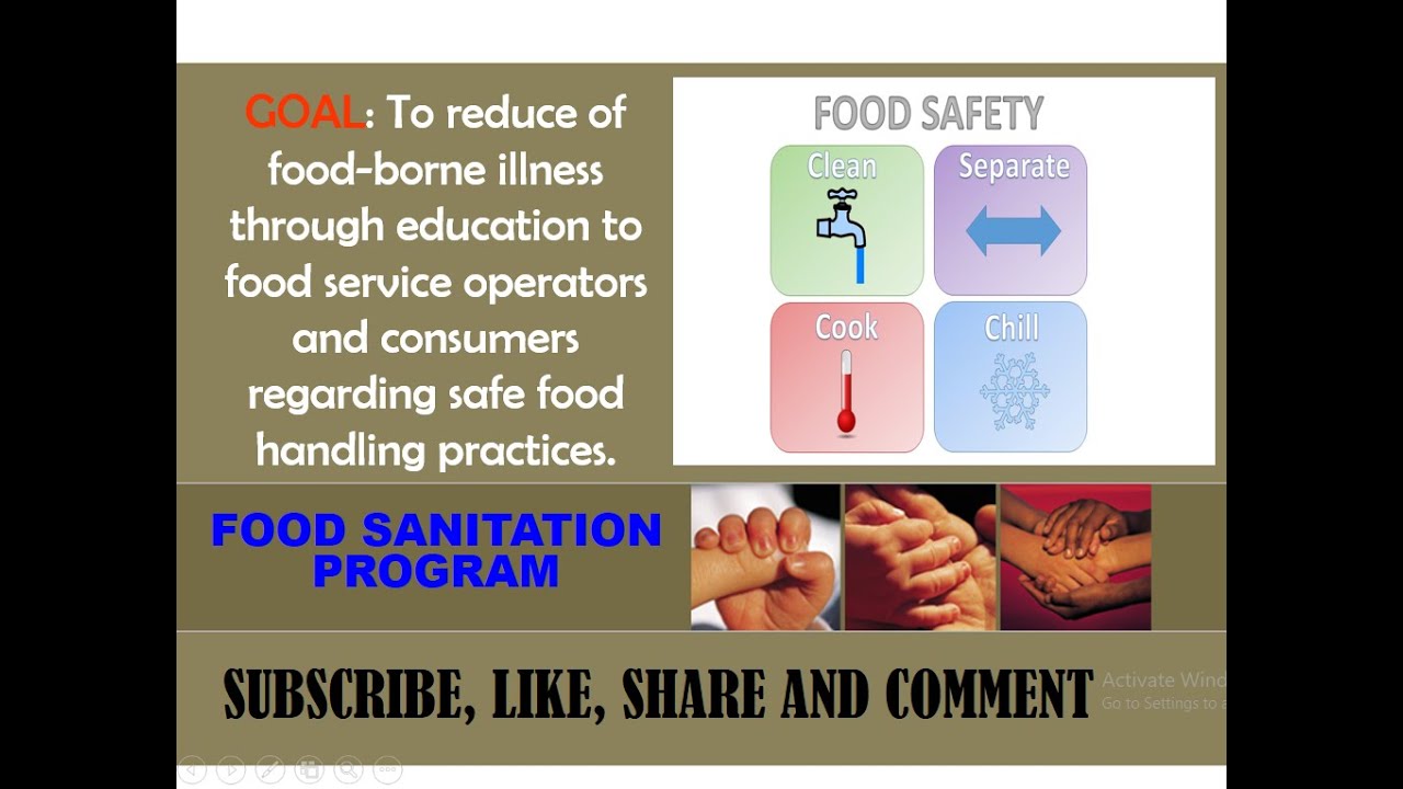 FOOD SANITATION PROGRAM - DOH PROGRAMS - YouTube