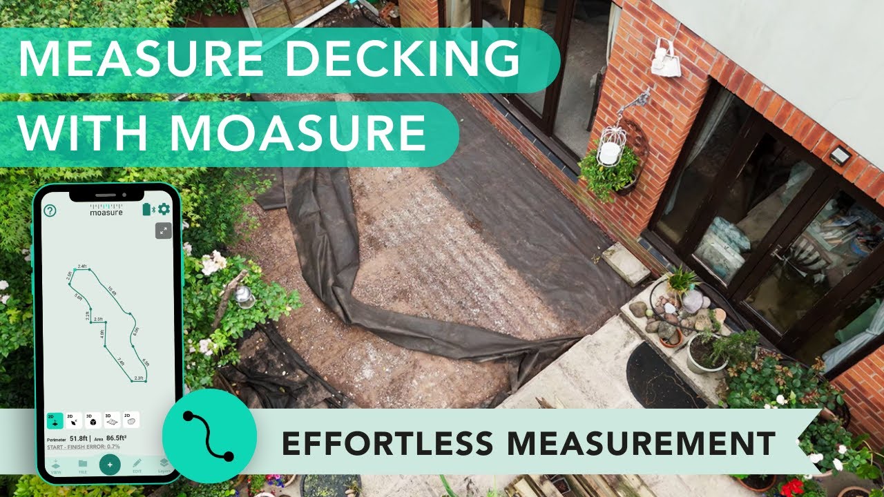 How To Measure Decking with Moasure - YouTube