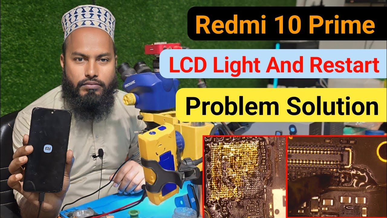 Redmi 10 Prime LCD Light And Restart Problem solution - YouTube