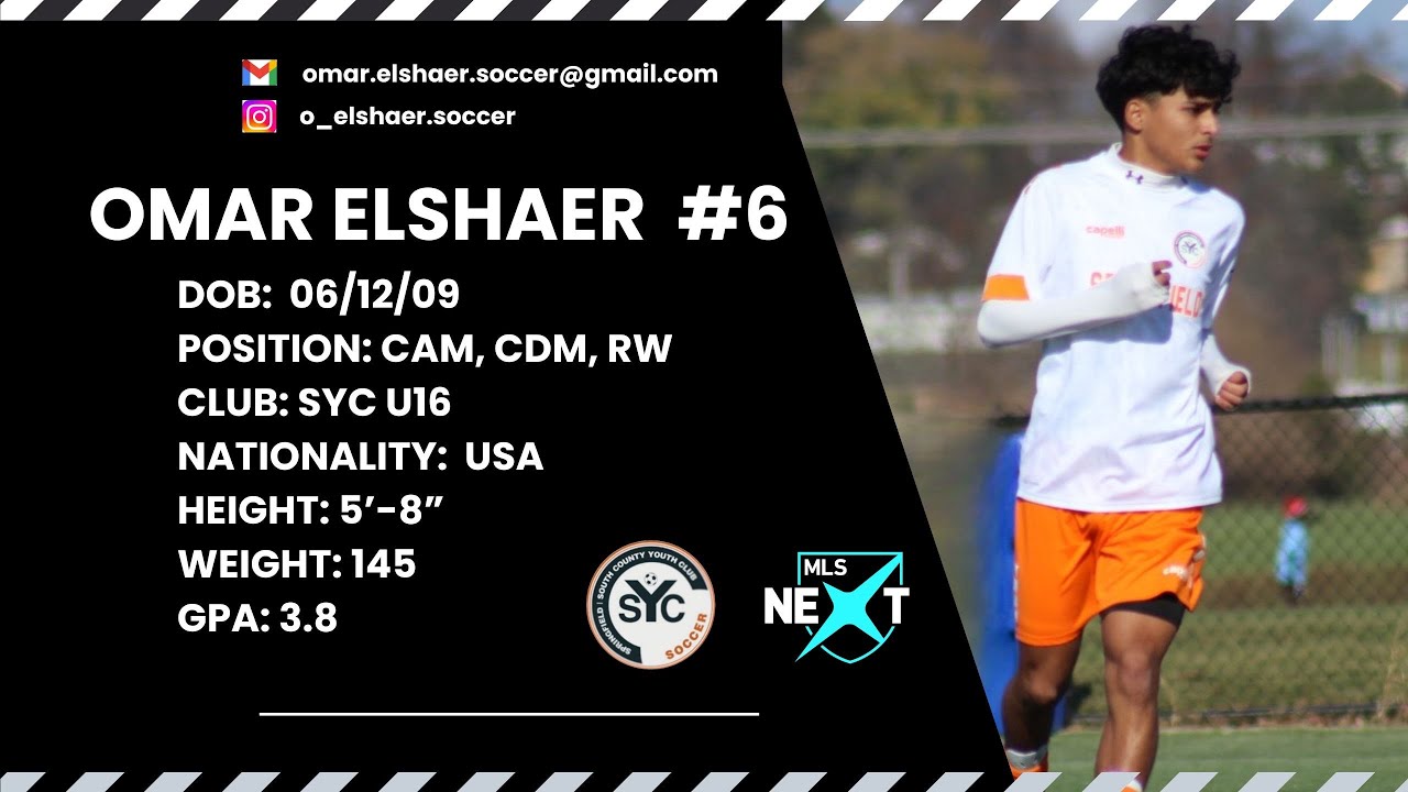 Omar Elshaer SYC mls next (2009) U16 24/25 fall highlights - YouTube