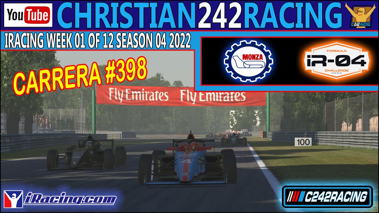 IRacing 🎥 Formula 4 - Formula iR-04 Challenge - Monza - S0422W01(😀🍟🍿🥤🛠🎖 ...