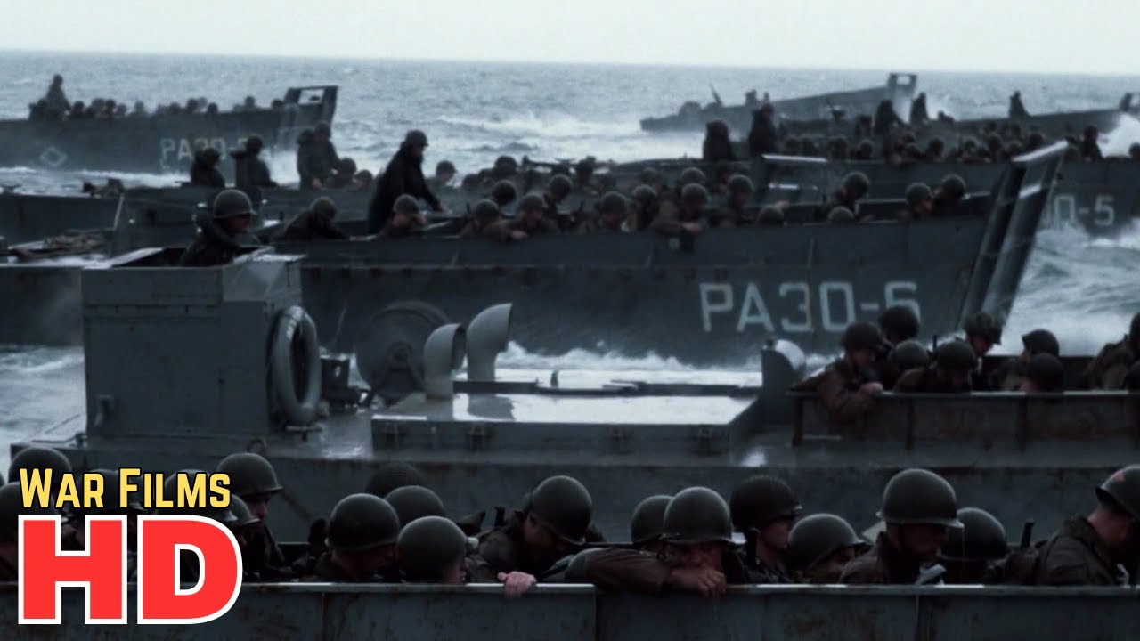 The D-Day Landings on Omaha Beach - Saving Private Ryan - YouTube