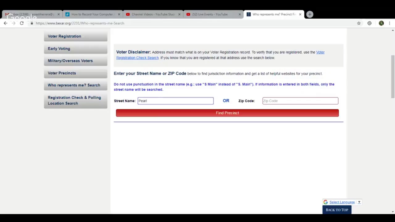 Bexar County Precinct Finder - YouTube