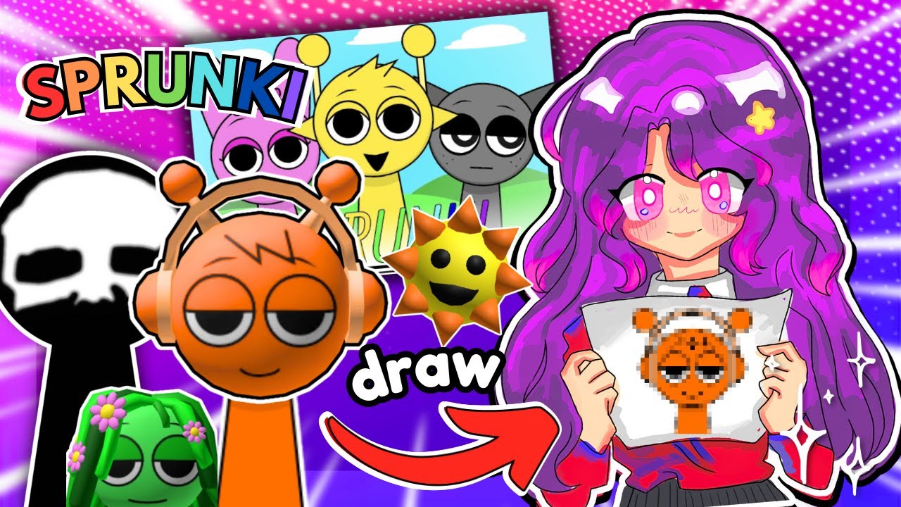 DRAWING every SPRUNKI character! ROBLOX SPEED DRAW SPRUNKI INCREDIBOX ...
